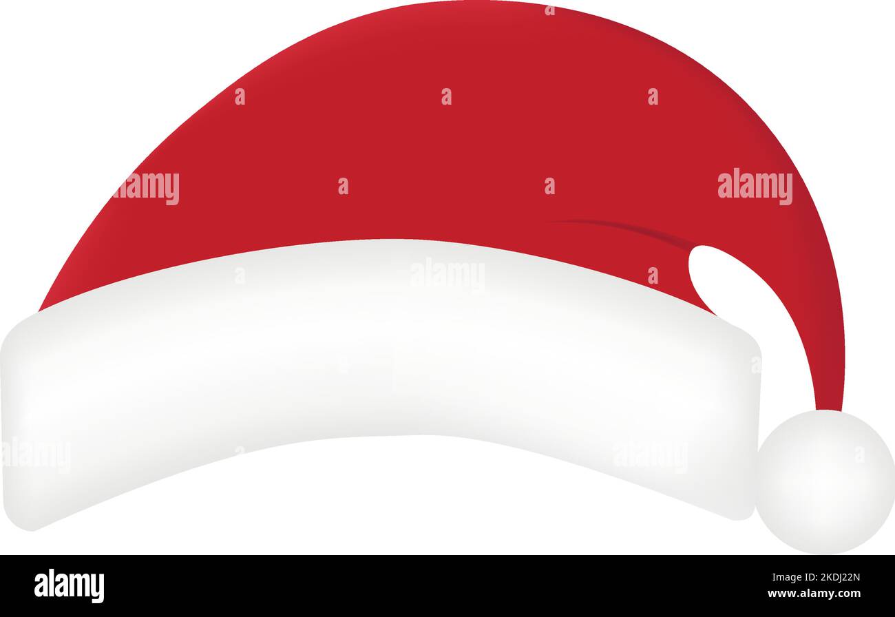 Festive Christmas hat isolated on white background - Vector ...