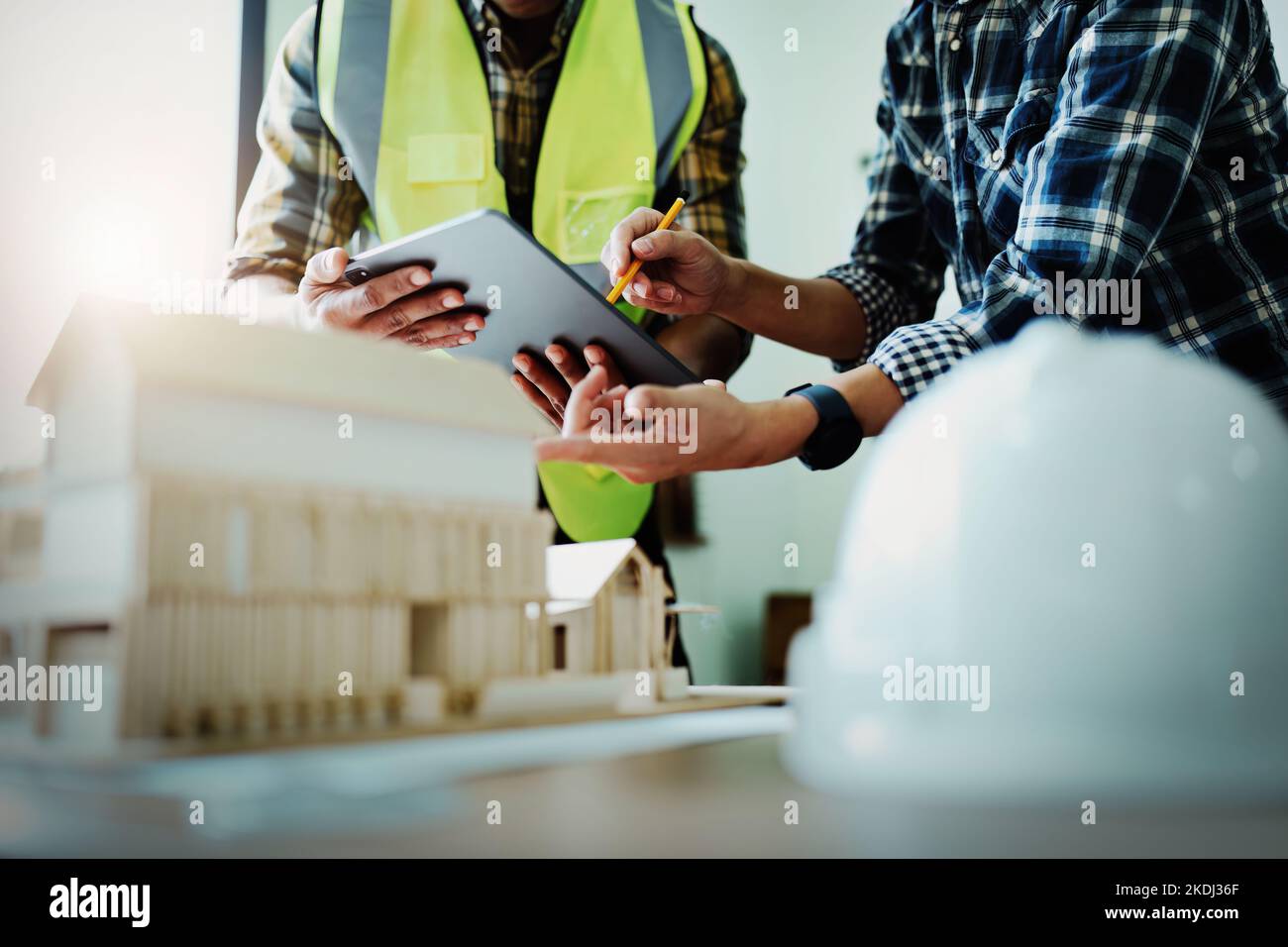 Engineers are consulting the team to design an architectural structure ...