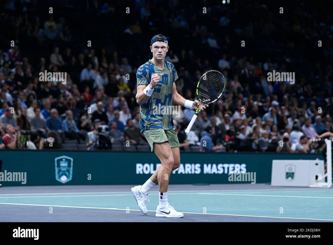 Holger Rune of Denmark during the Rolex Paris Masters, ATP Masters 1000 ...