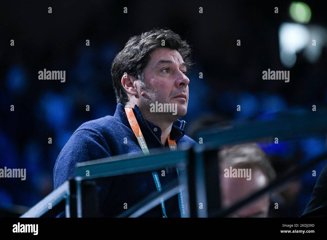 Sebastien Grosjean during the final of the Rolex Paris Masters, ATP ...