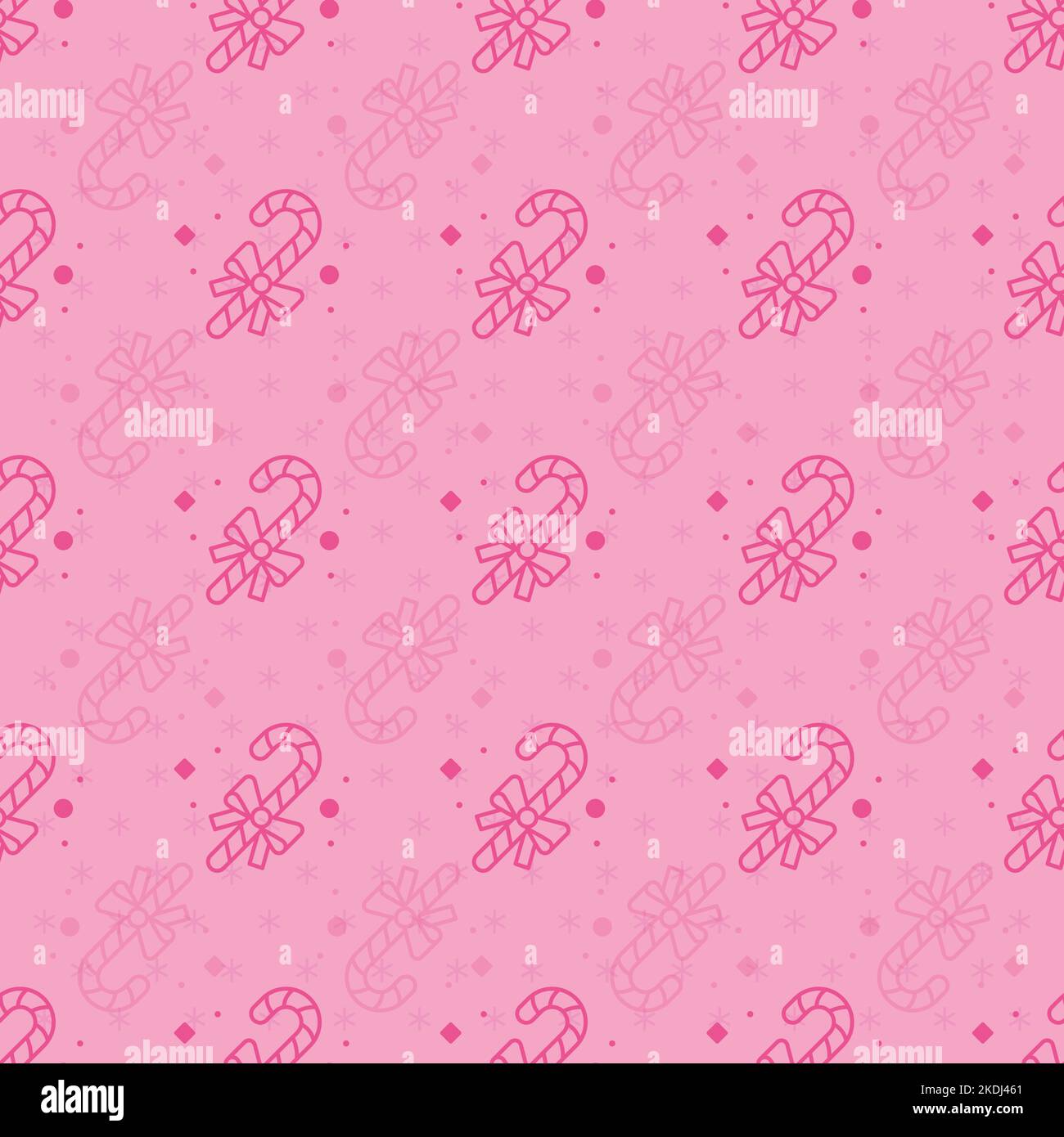 Christmas Pink Candy Cane seamless repeat pattern background Stock ...