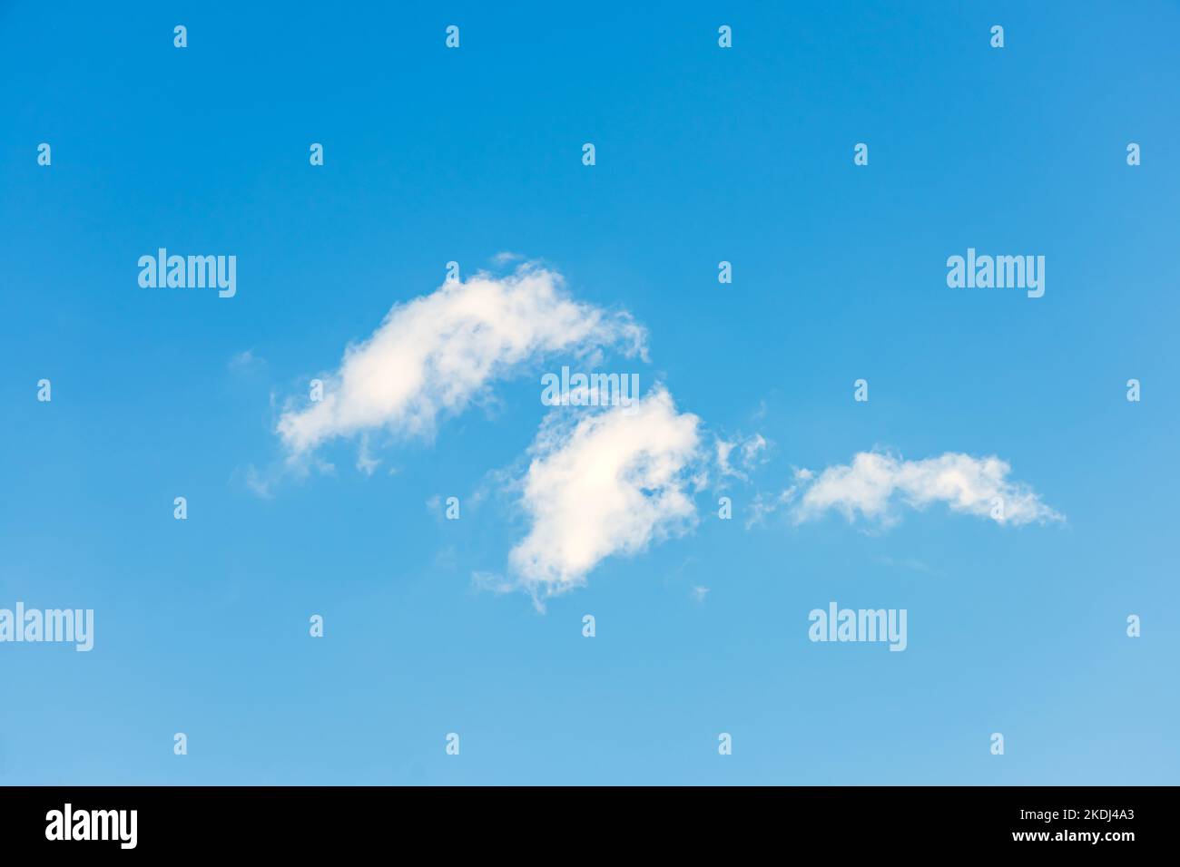 Clouds in the blue sky. Natural sky background texture, beautiful color ...