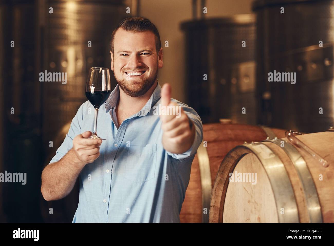 This ones a winner. Cropped portrait of a handsome young man giving ...