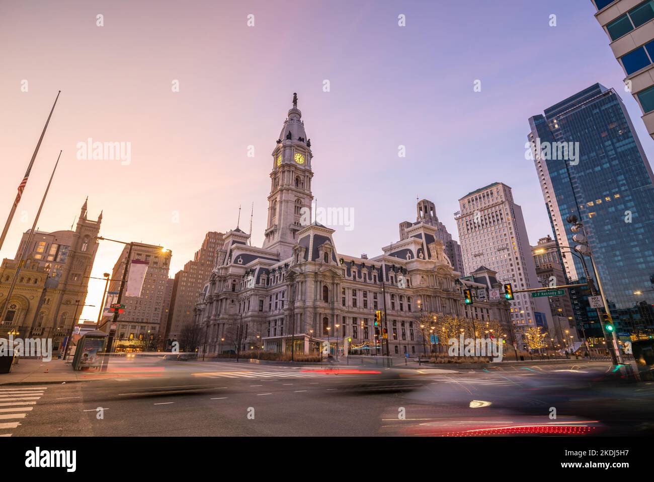 Philadelphia's landmark historic City Hall building Stock Photo - Alamy
