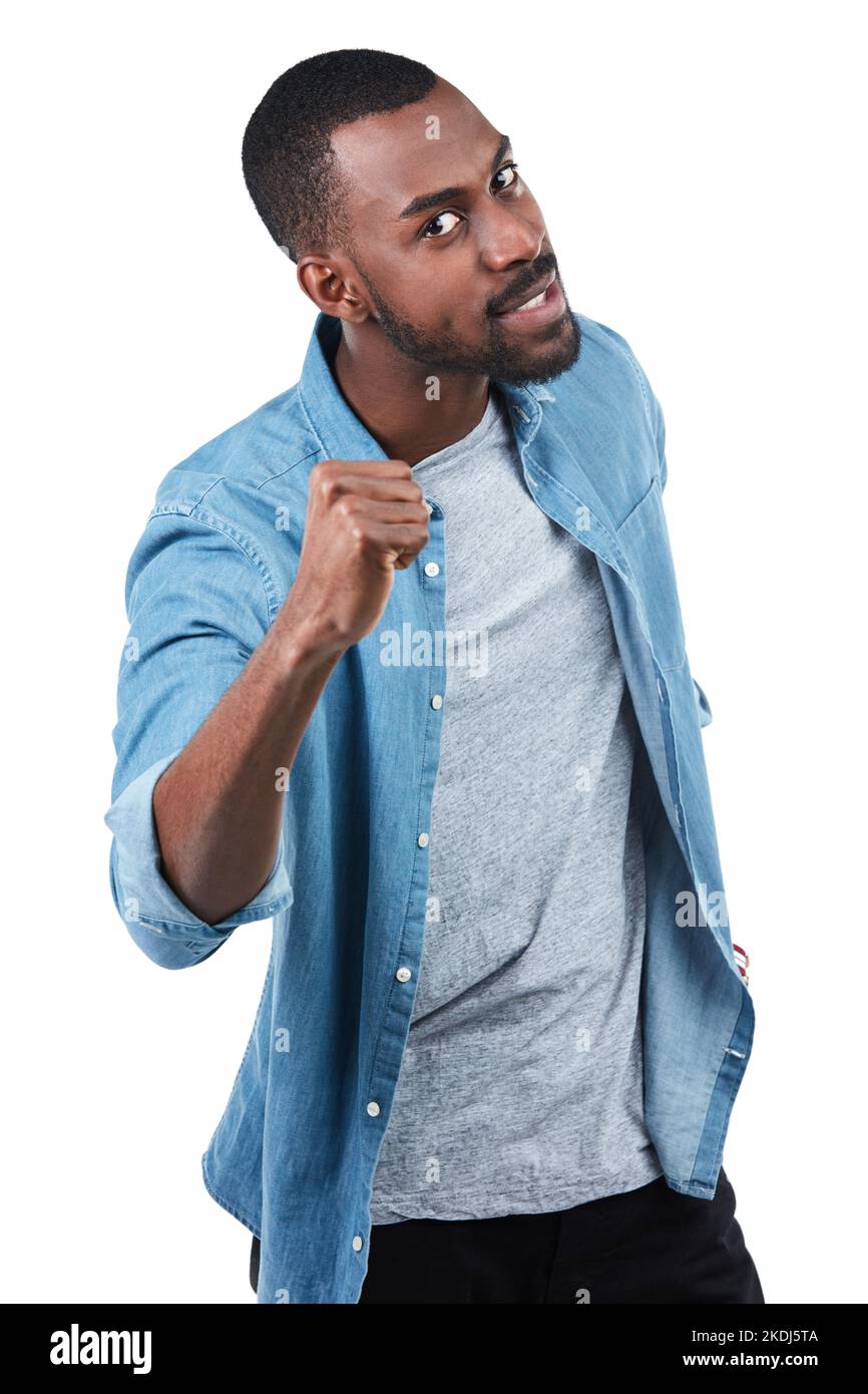 Im warning you. Cropped portrait of a young man warning you with a ...