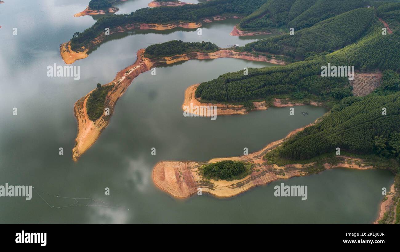 NANNING, CHINA - NOVEMBER 6, 2022 - Aerial photo shows the Fengting ...
