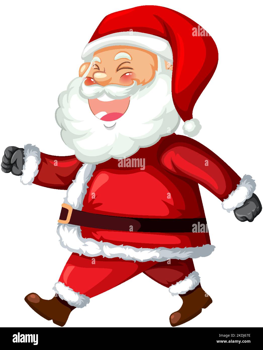 Santa Claus in cartoon style illustration Stock Vector Image & Art - Alamy