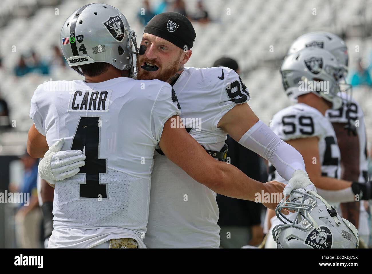 Saturday, November 6, 2022; Jacksonville, FL USA; Las Vegas Raiders ...