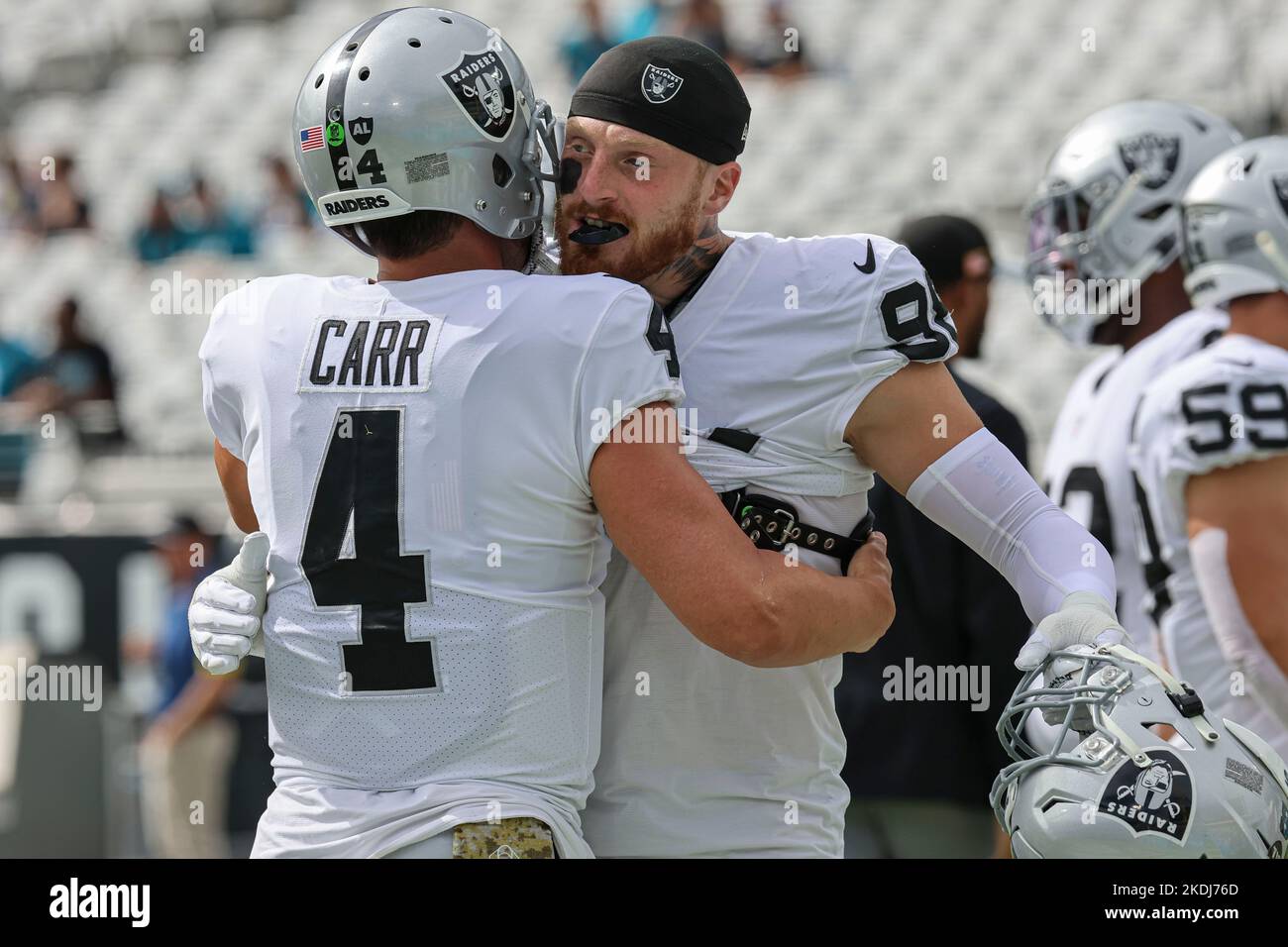 Saturday, November 6, 2022; Jacksonville, FL USA; Las Vegas Raiders ...