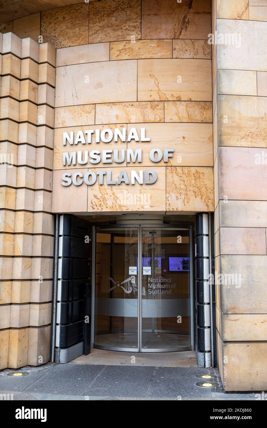 National Museum of Scotland, entrance to the museum,Scotland,UK,2022 ...