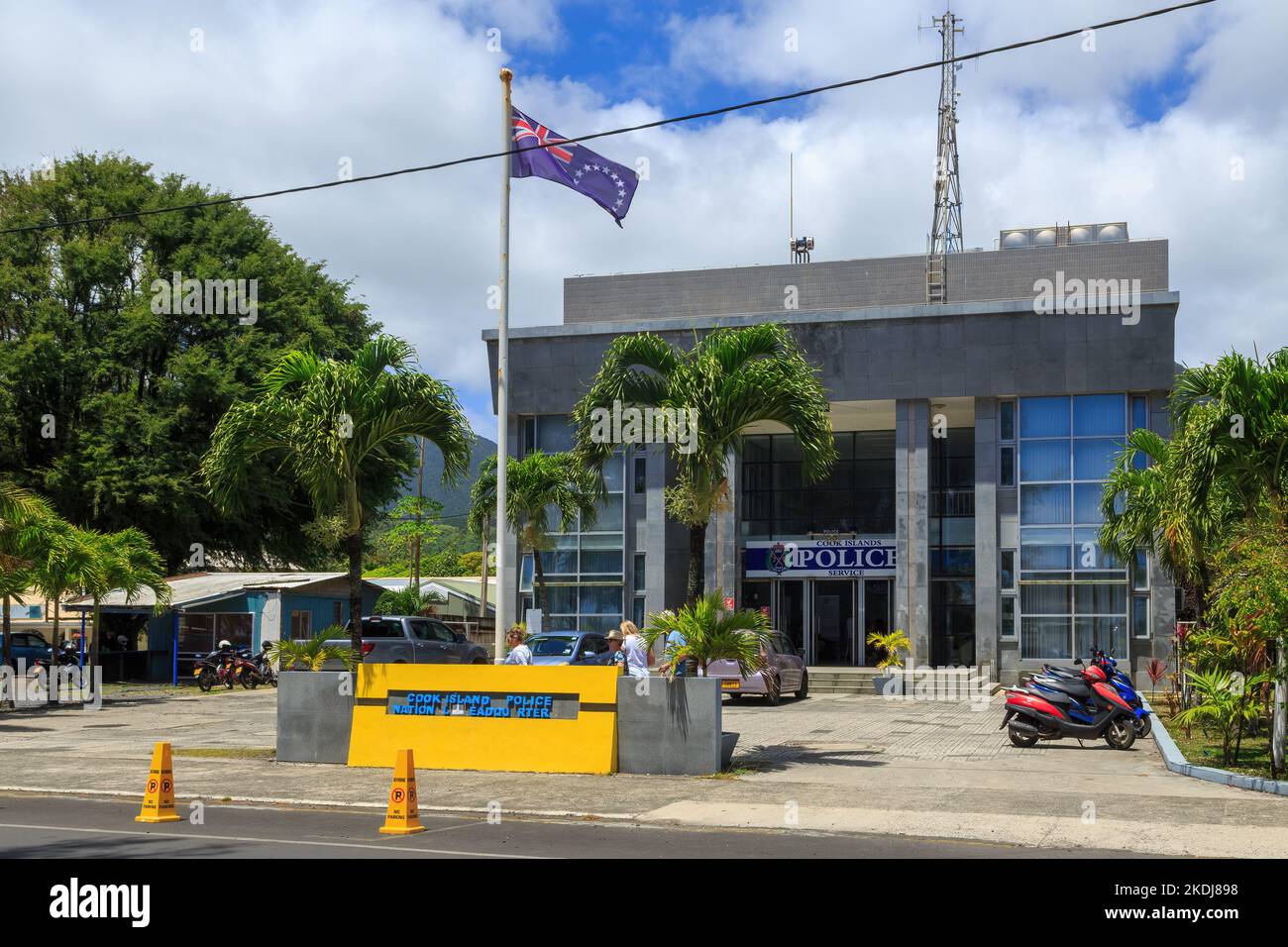 The National Headquarters of the Cook Islands Police Service in Avarua ...