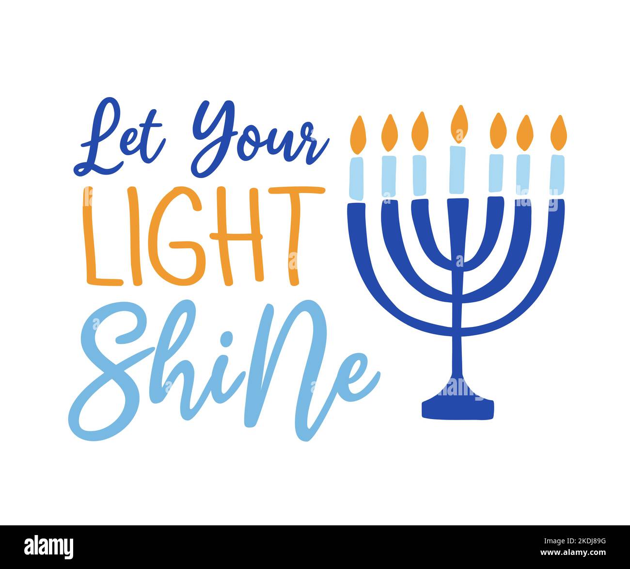 Let Your Light Shine. Hanukkah banner template design Stock Vector ...