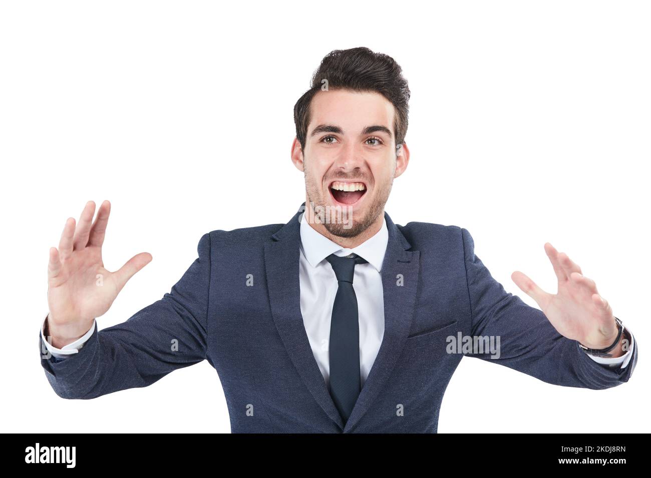Feed yourself inspiration every day. Studio shot of a young businessman ...