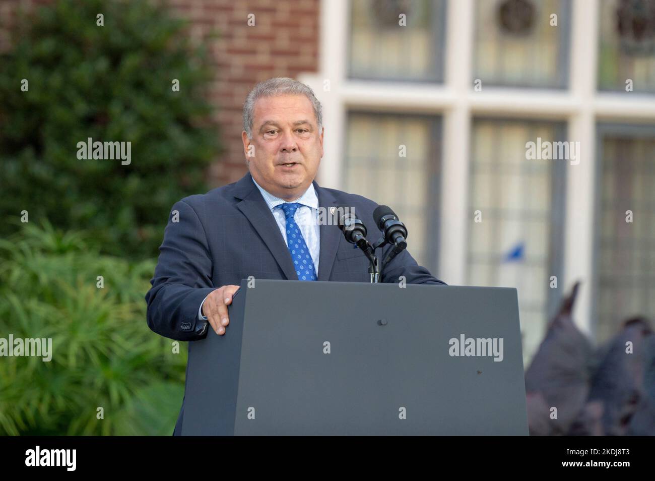 YONKERS, NEW YORK - NOVEMBER 06: Yonkers Mayor Mike Spano speaks during ...