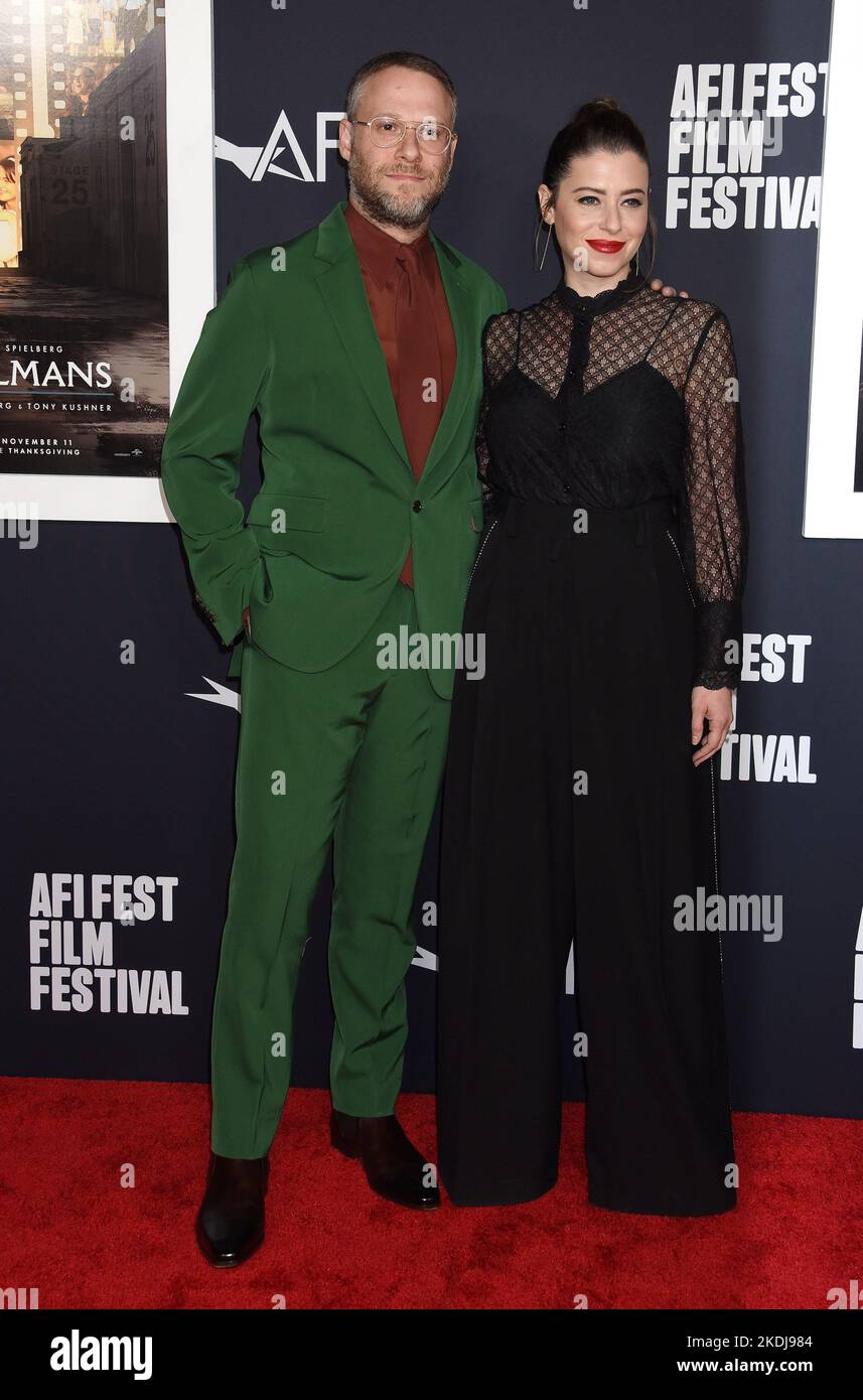 Hollywood, USA. 06th Nov, 2022. Seth Rogen and Lauren Miller arriving ...