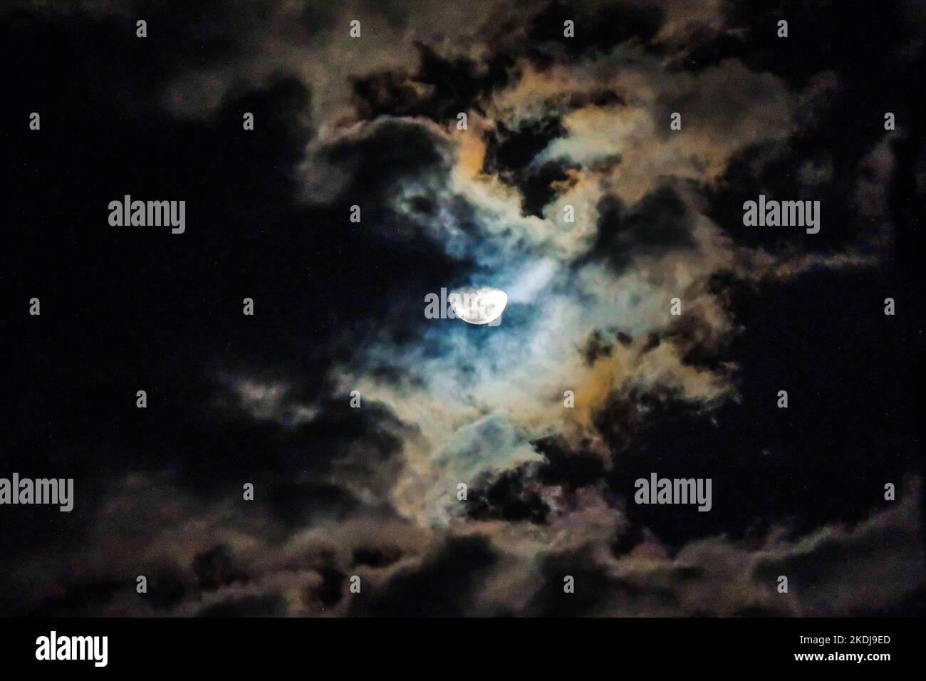 Clouds on the Moon Stock Photo - Alamy