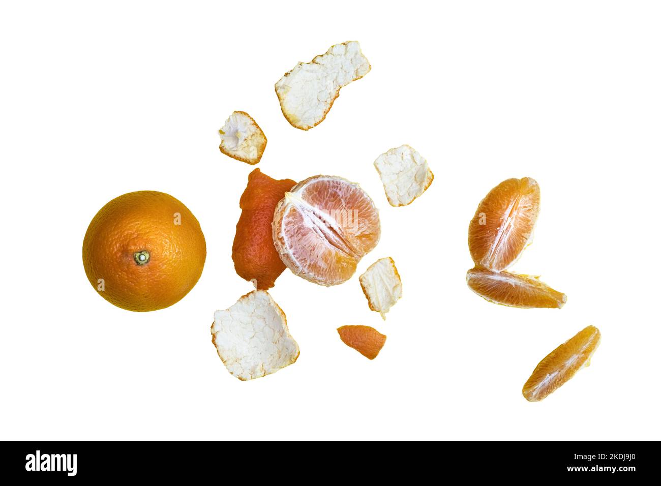 a peeled orange on a transparent background Stock Photo - Alamy