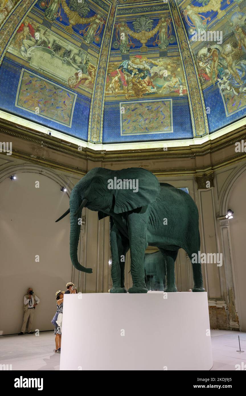 Venice, Italy - September 6, 2022: 59th Venice Art Biennale in Venice ...