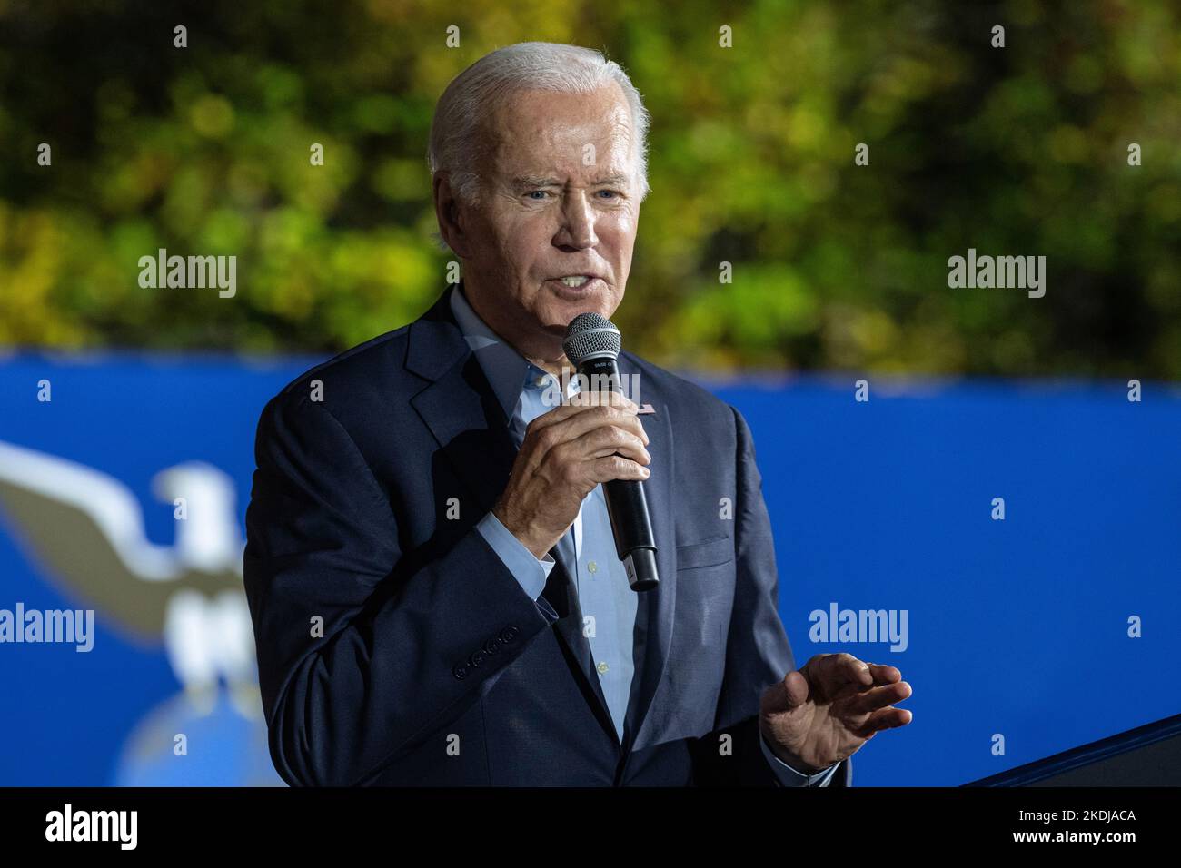 President Joseph Biden Jr. speaks during campaign stop for Governor ...