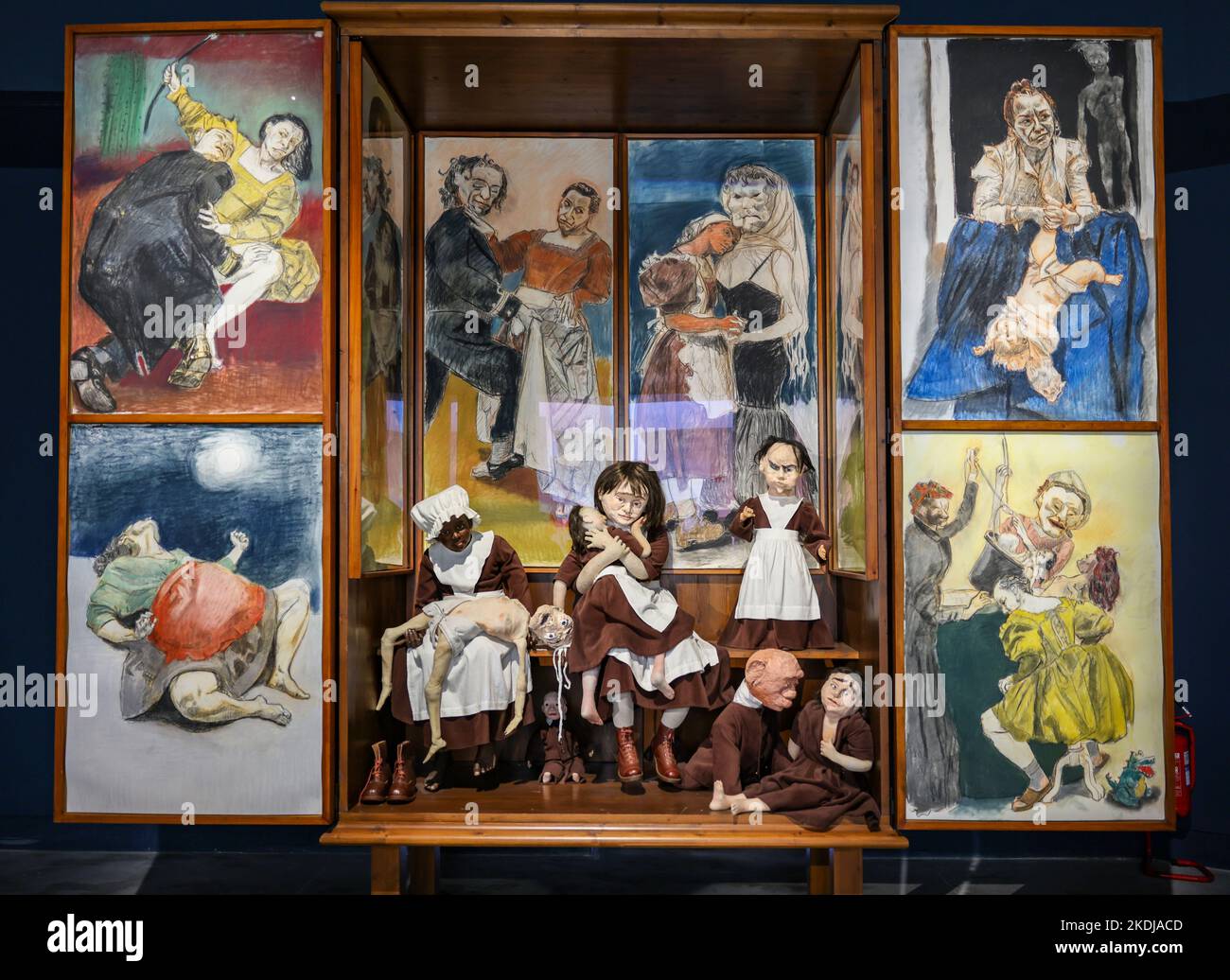 Venice, Italy - September 6, 2022: 59th Venice Art Biennale in Venice. Oratorio by the Portugal ...