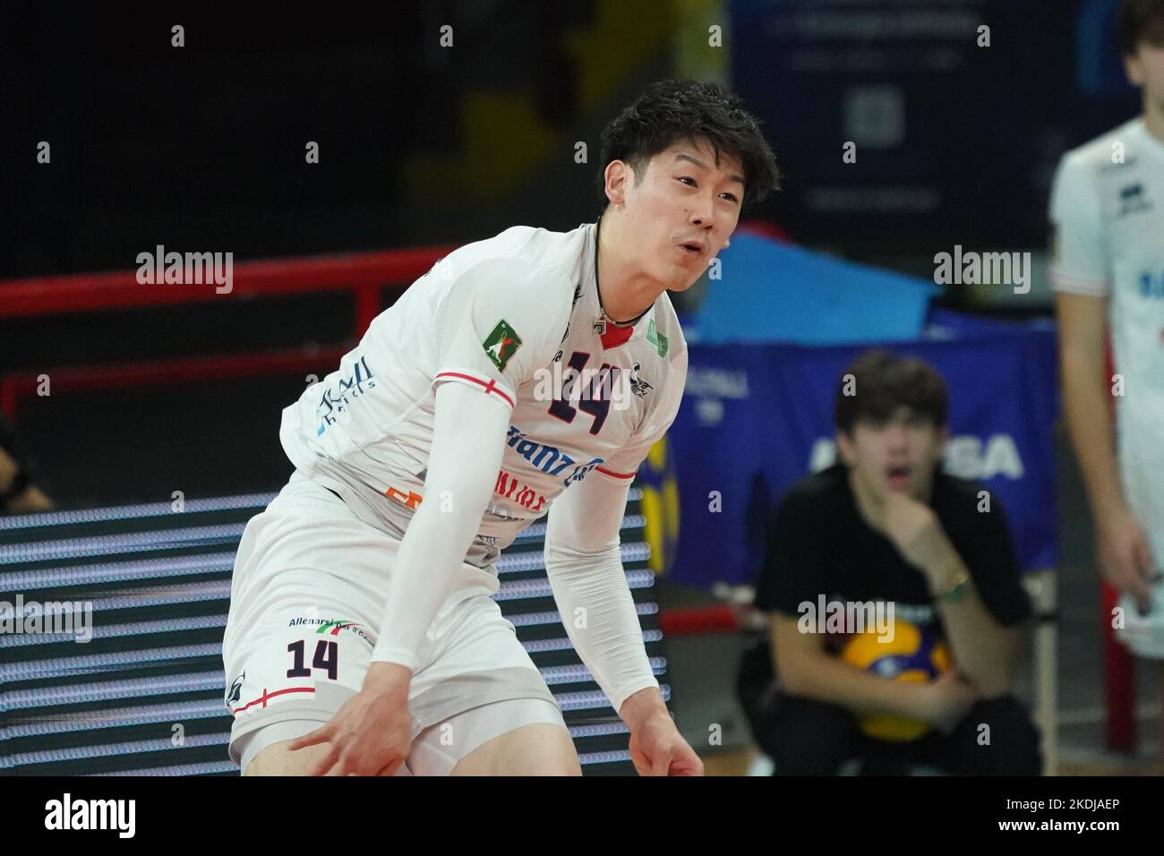 Pala Barton, Perugia, Italy, November 06, 2022, ishikawa yuki (n.14 allianz milano) during Sir ...