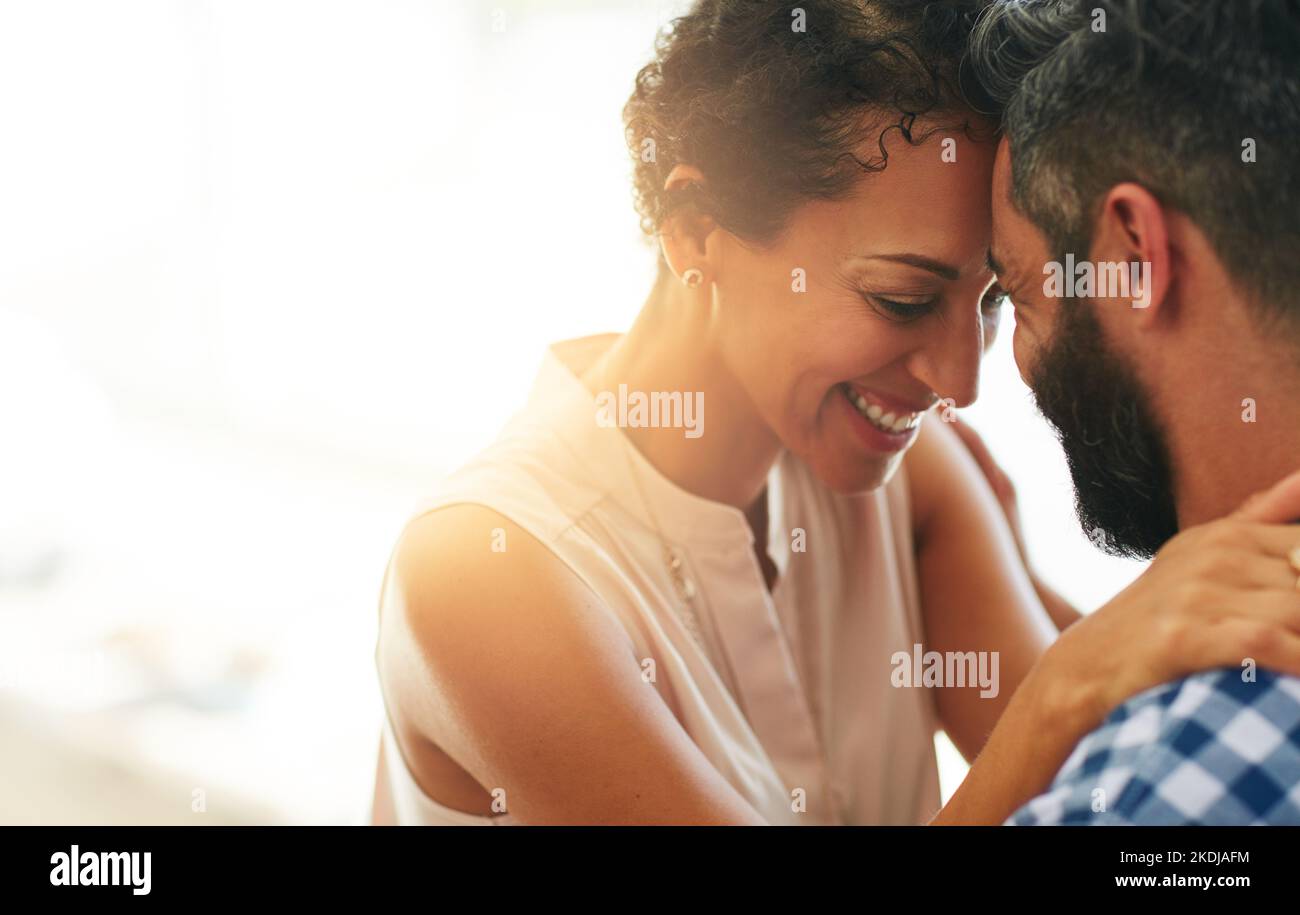 Husband wife sharing light moment hi-res stock photography and images ...