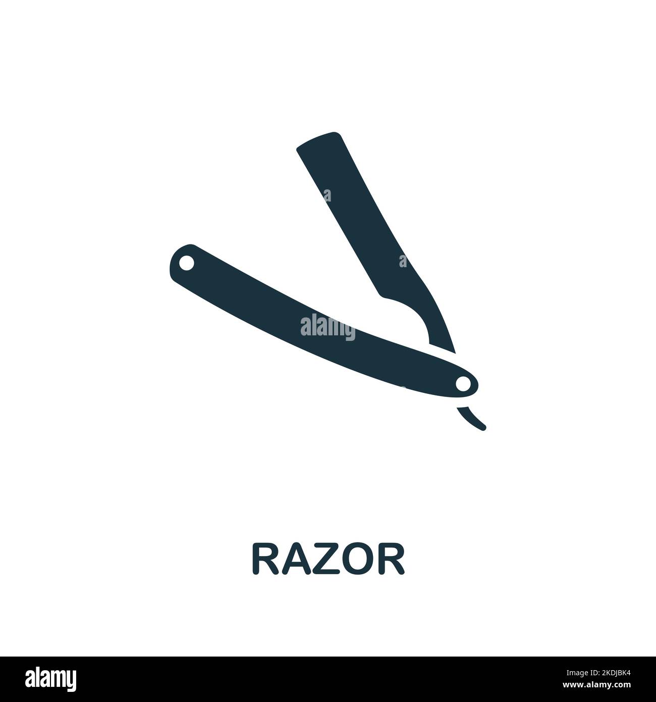 Razor icon. Monochrome simple Barber Shop icon for templates, web ...