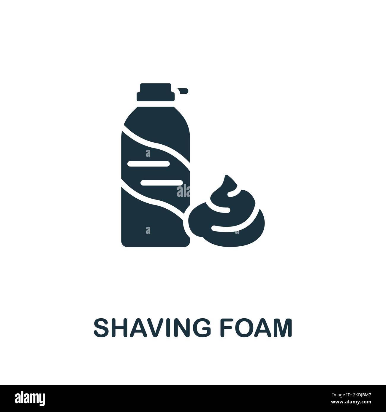 Shaving Foam icon. Monochrome simple Barber Shop icon for templates ...