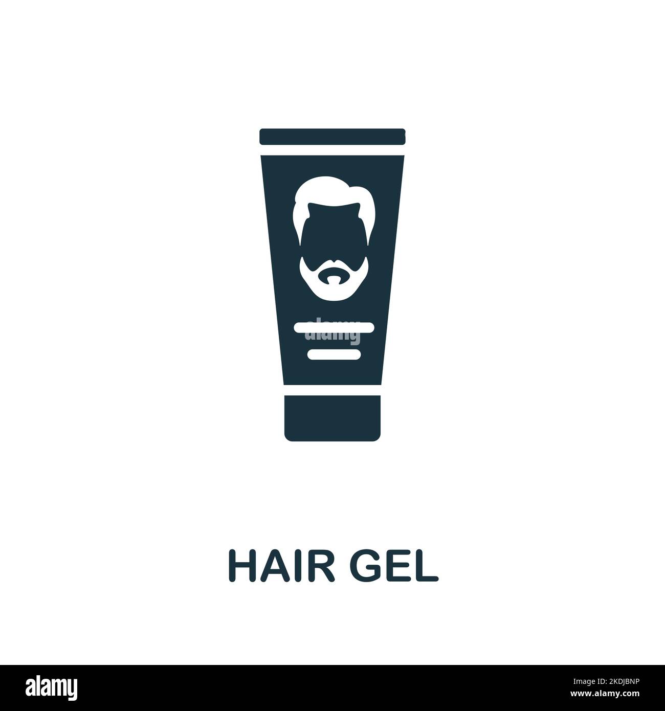Hair Gel icon. Monochrome simple Barber Shop icon for templates, web ...