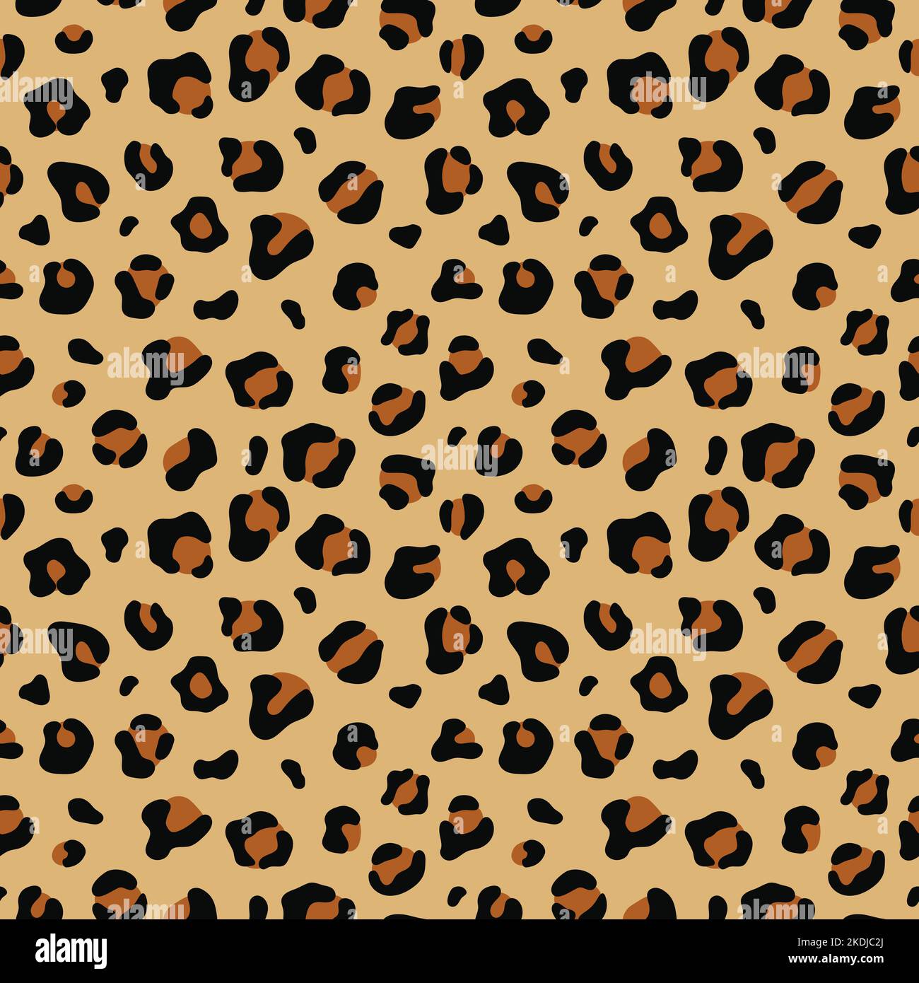 Vector illustration of seamless leopard pattern Stock Vector Image ...