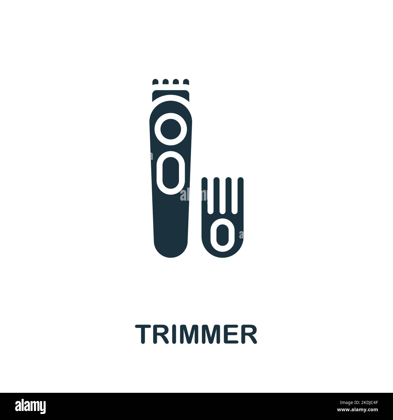 Trimmer icon. Monochrome simple Barber Shop icon for templates, web ...
