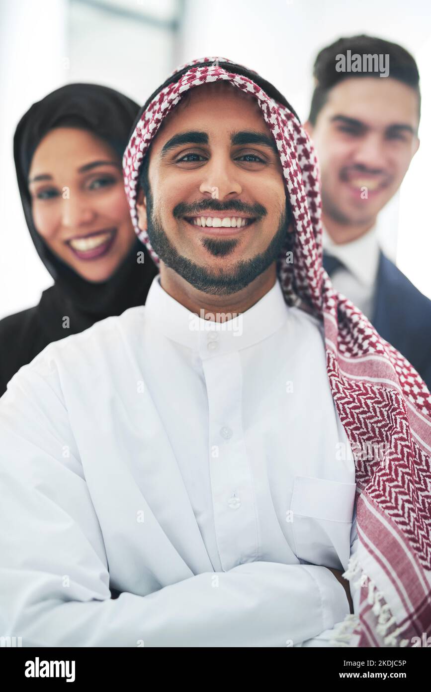 The strongest employees make the strongest teams. Portrait of a team of ...