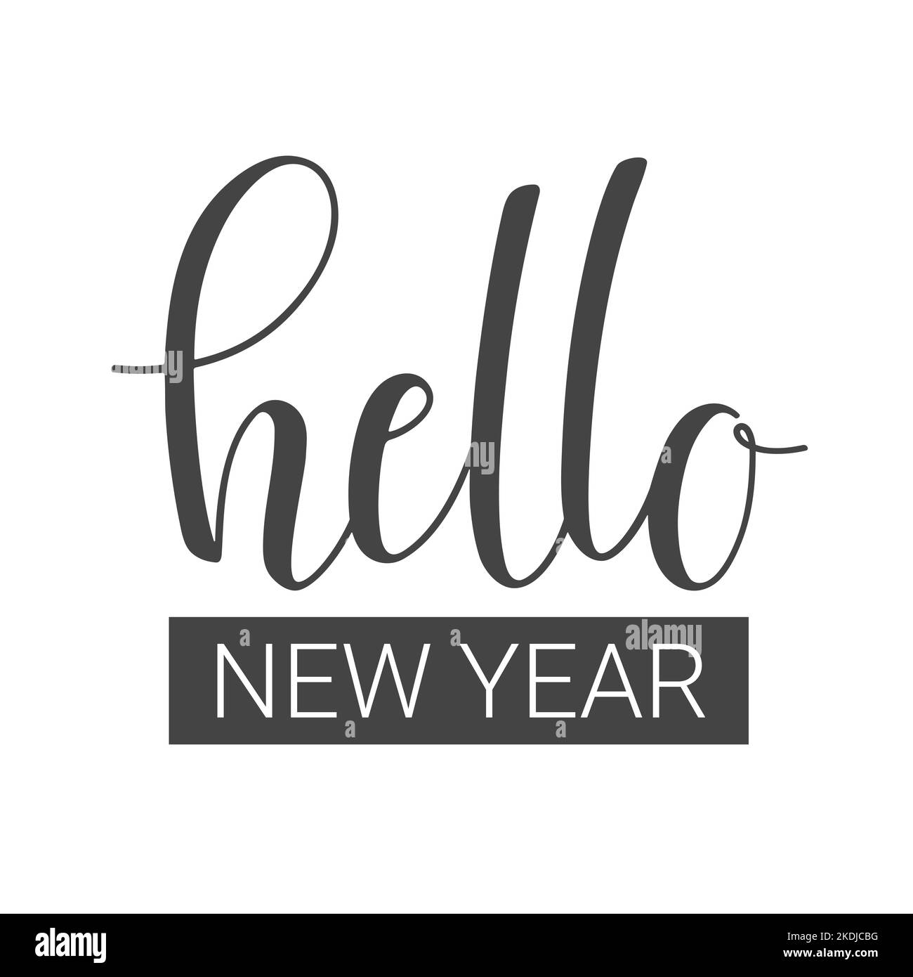 Hello happy new year Stock Vector Images - Alamy