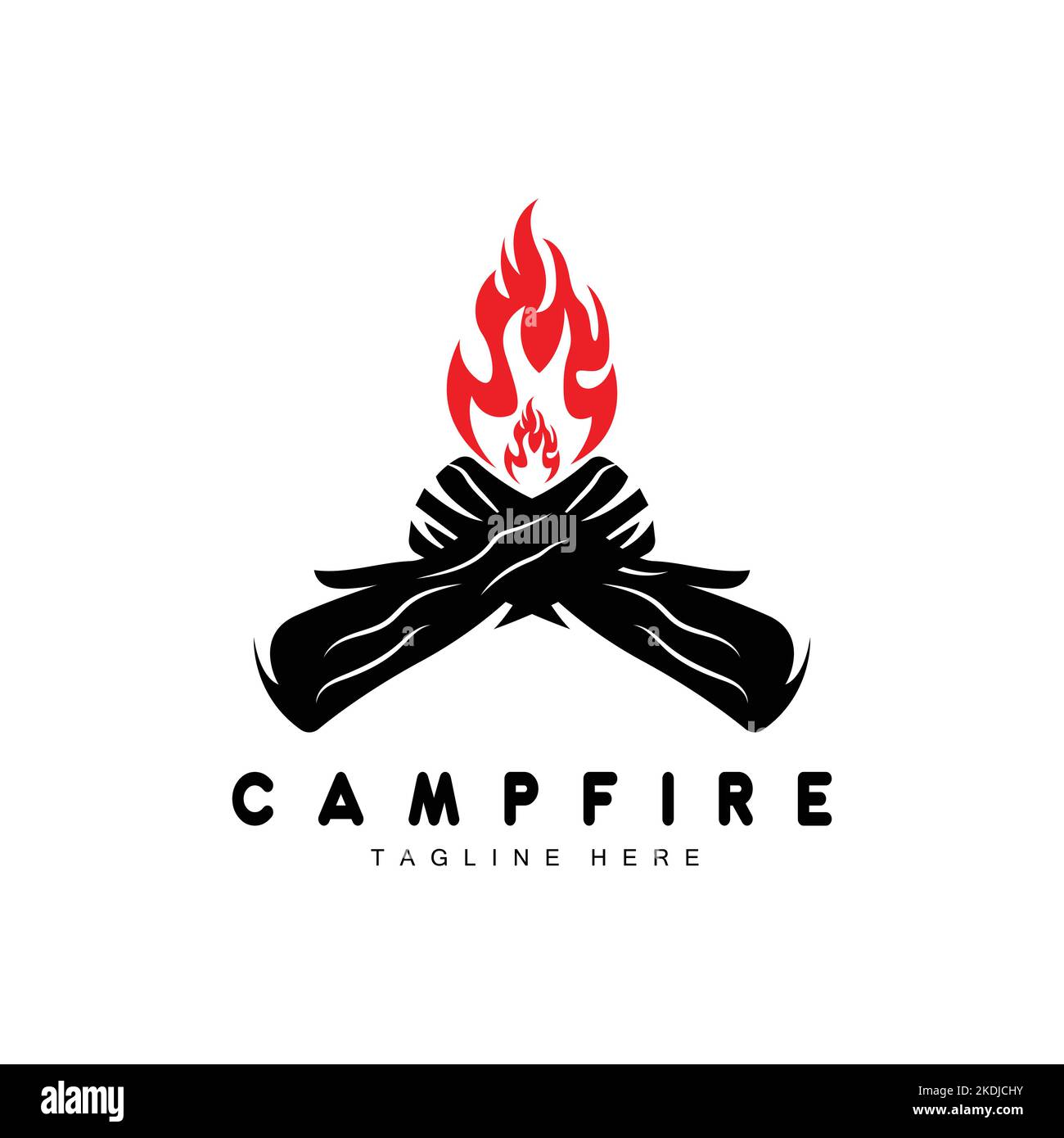 Woodpile and axe Stock Vector Images - Alamy