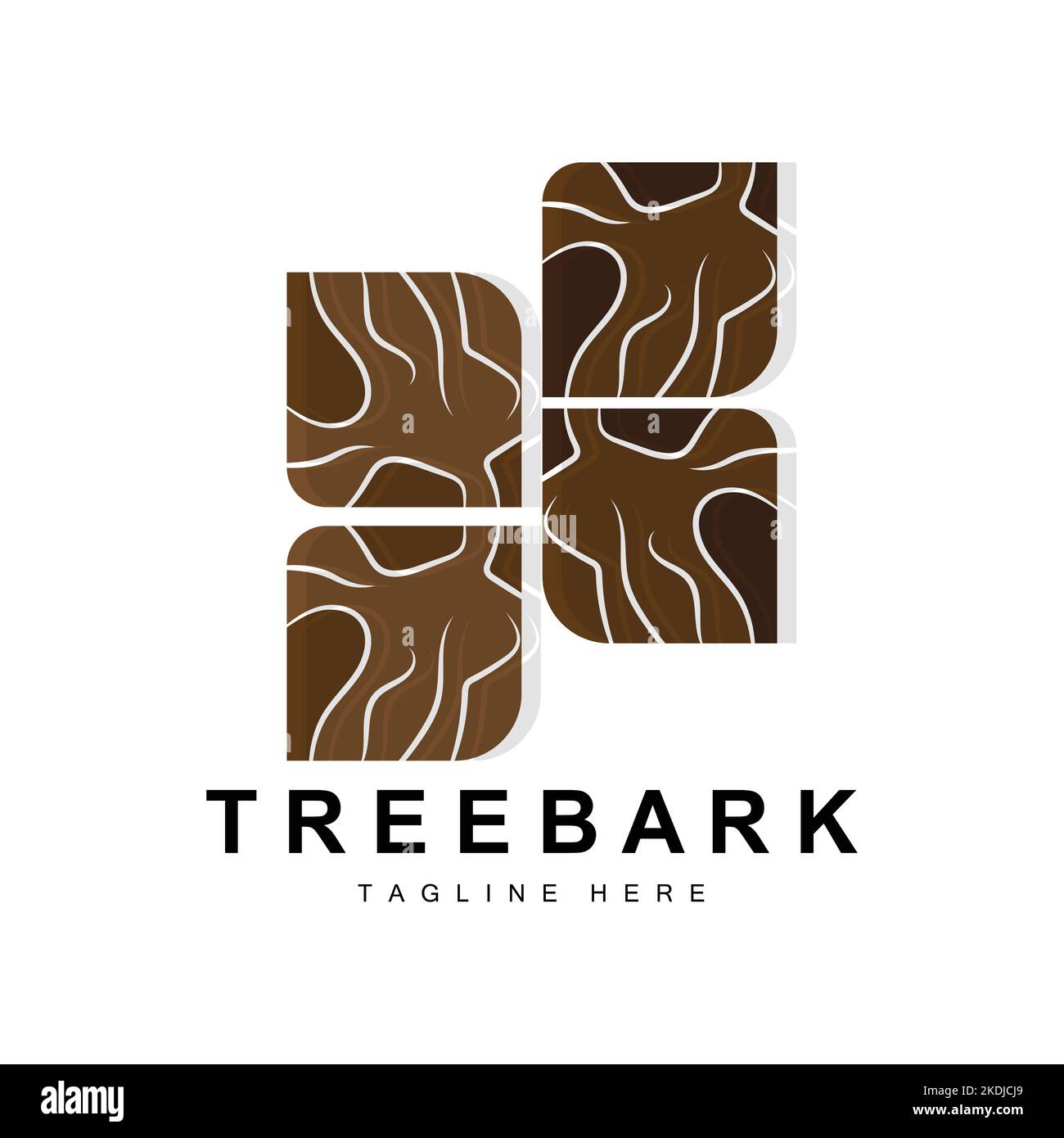 Wood Layer Logo Tree Bark Structure Design Forest Template Vector Stock ...