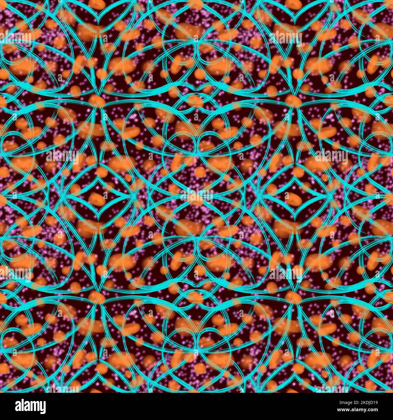 Abstract neon waves seamless pattern design Stock Photo - Alamy