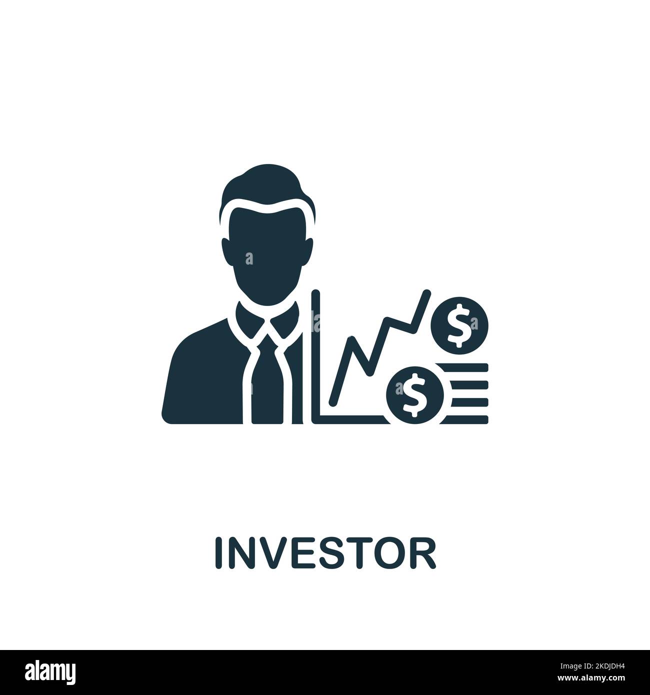 Investory icon. Monochrome simple Company Structure icon for templates ...
