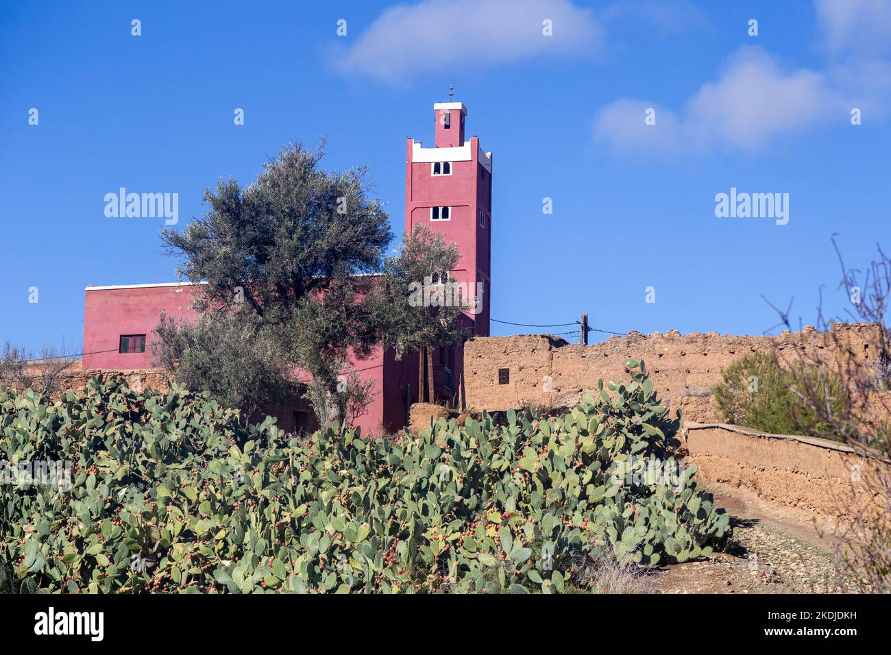 small medieval village between Marrakech and Amizmiz in Morocco Stock ...