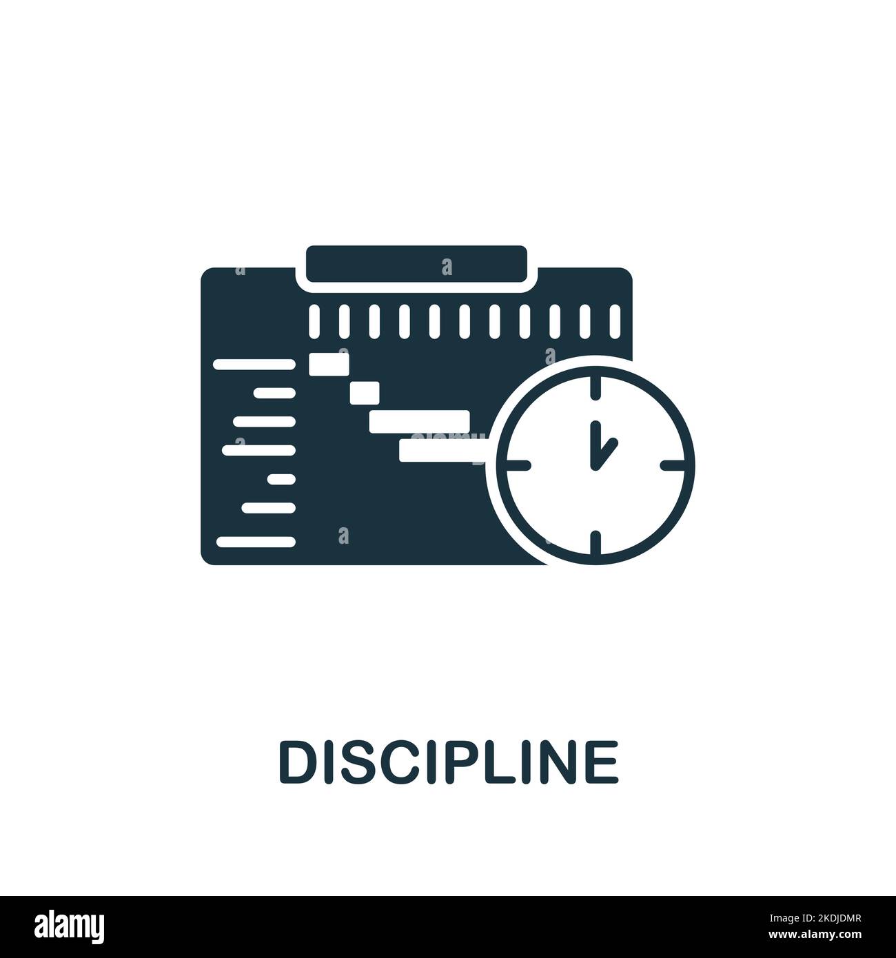 Discipline icon. Monochrome simple Business Intelligence icon for ...