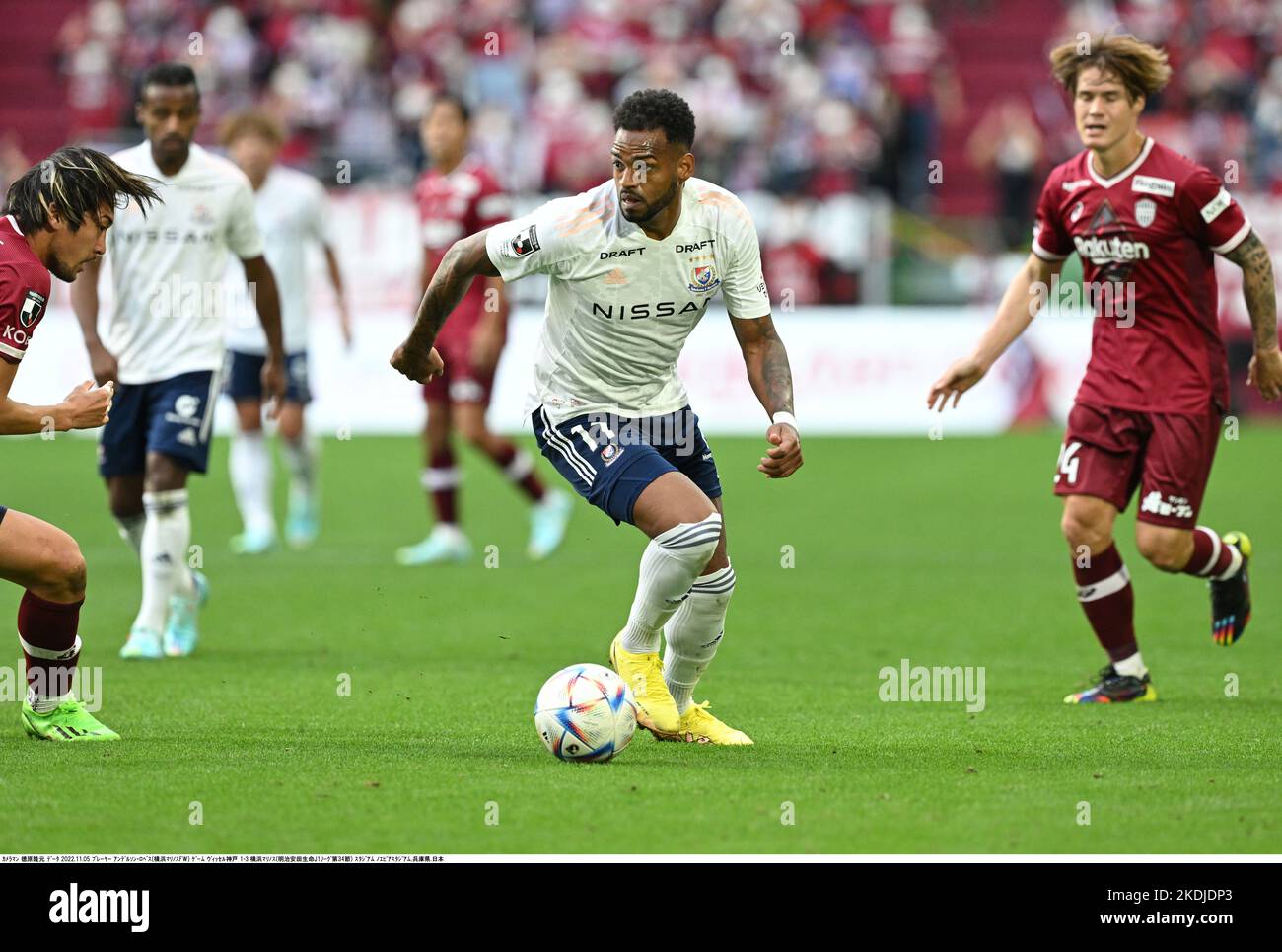 Anderson Lopes of Yokohama F. Marinos during the 2022 J1 League match between Vissel Kobe 1-3 ...