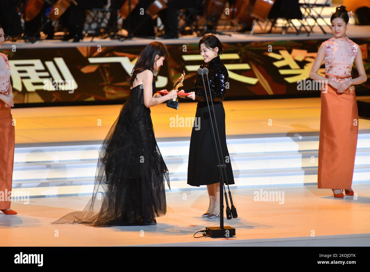Chinese actress and model Rayzha Alimjan won the 33rd Feitian Award for ...