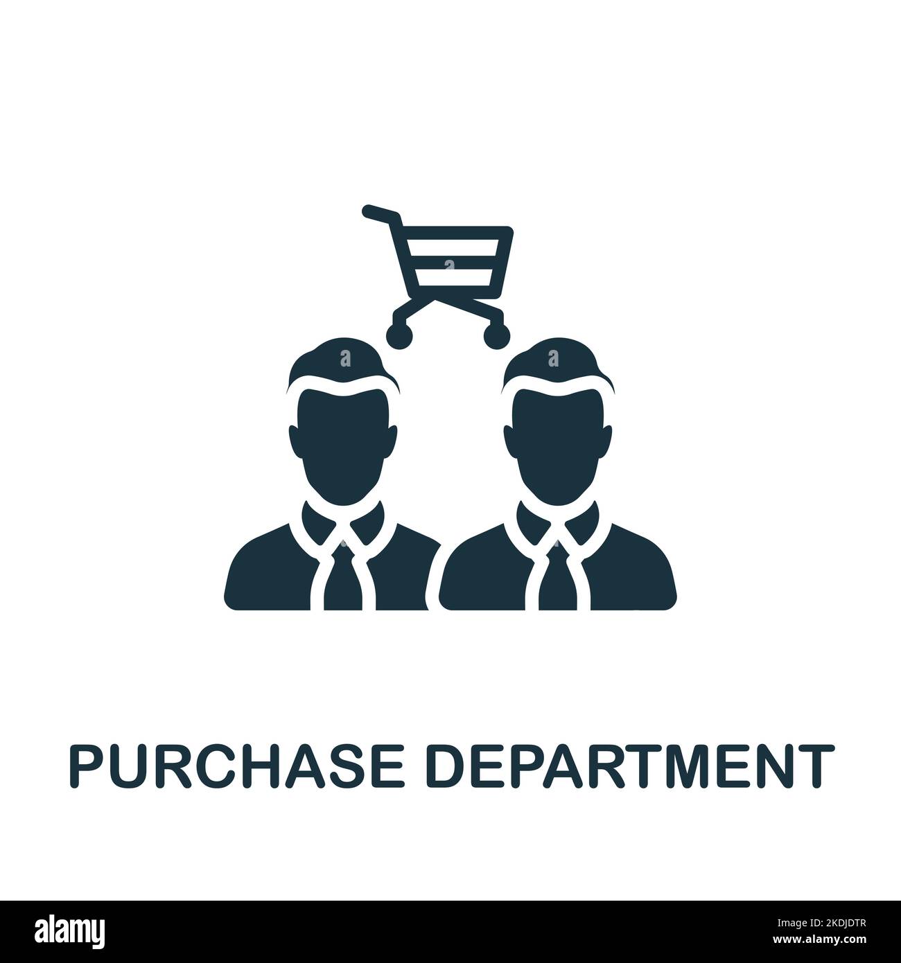 Purchase Department icon. Simple line element company structure symbol ...