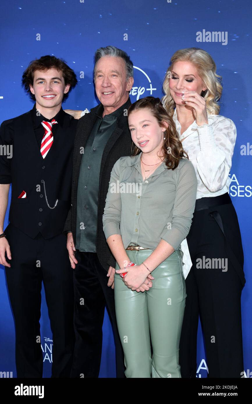 LOS ANGELES - NOV 6: Austin Kane, Tim Allen, Elizabeth Allen-Dick ...