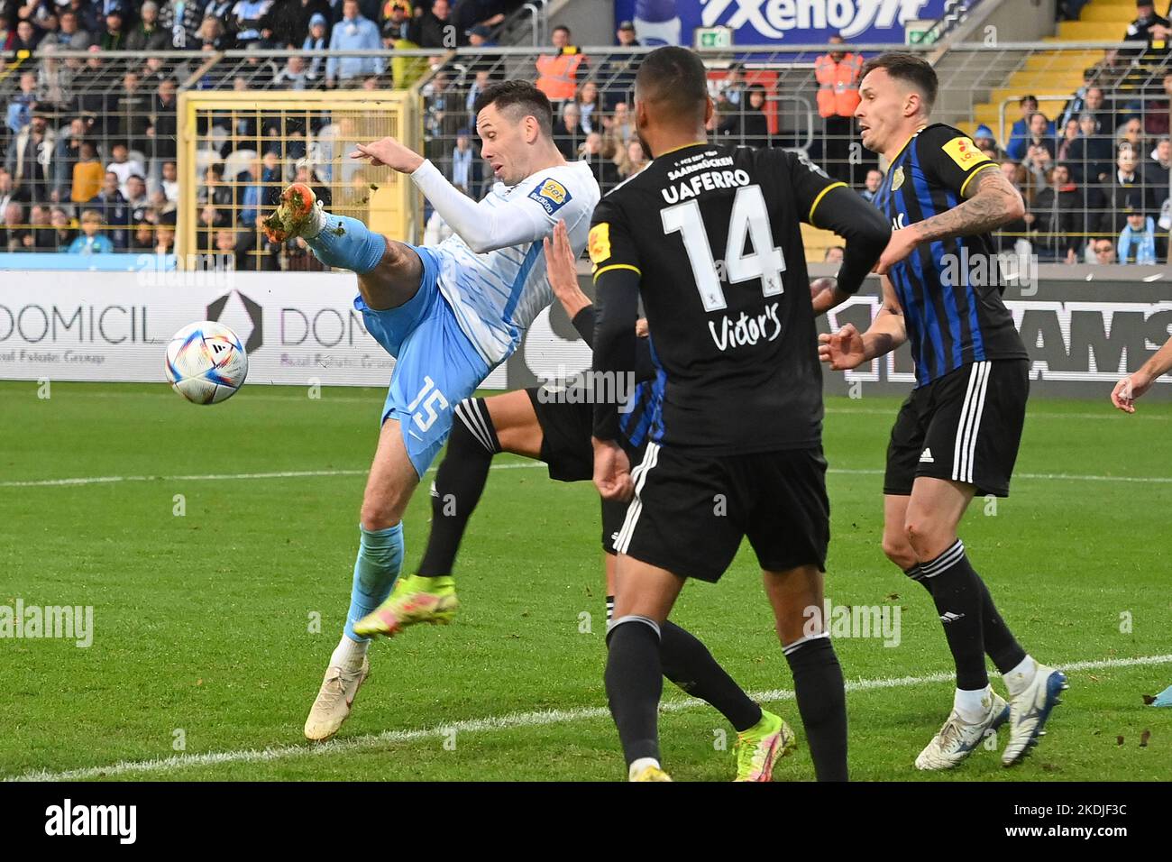 Munich GRUENWALDER STADION. 6th Nov, 2022. Marcel BAER (Munich 1860 ...