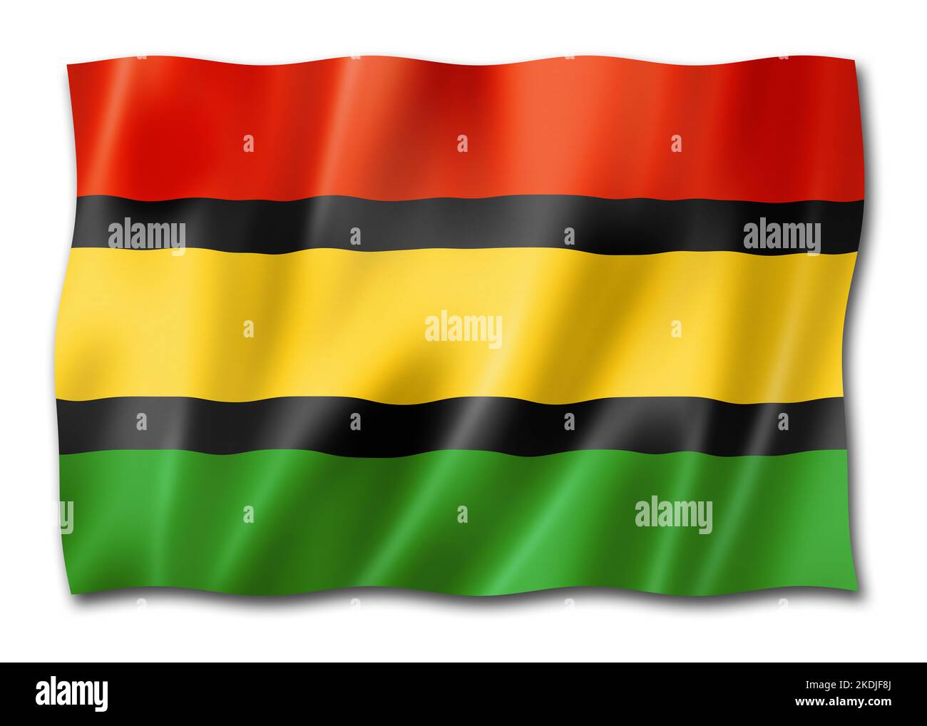 Dinka people ethnic flag, Africa. 3D illustration Stock Photo - Alamy