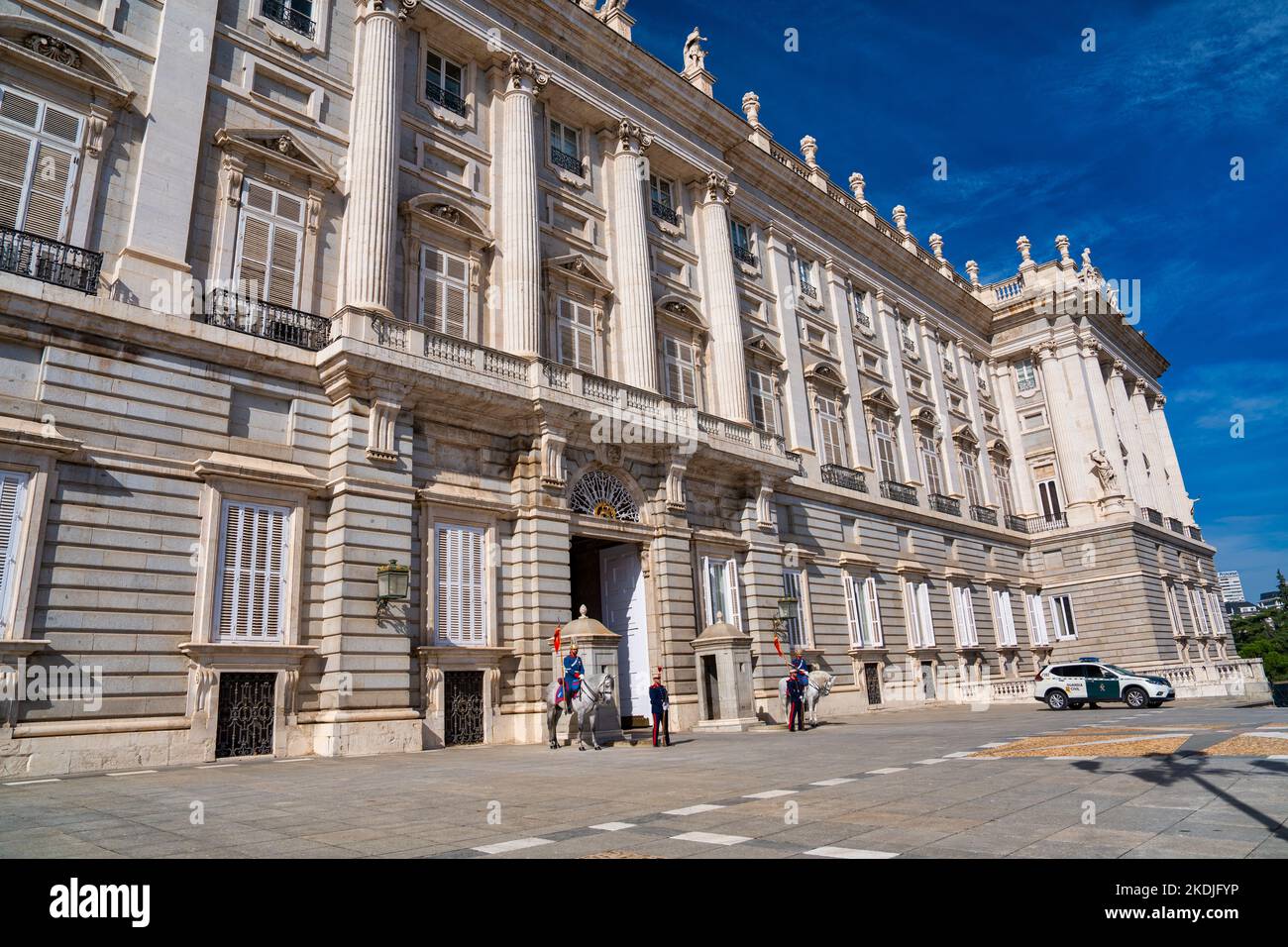 Madrid, Spain - October 29, 2022: Facade of Madrid Royal Palace on a ...