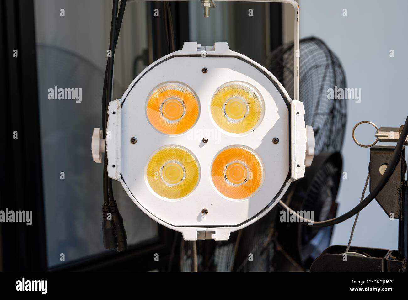 Close-up of LED spotlights used in large stage Stock Photo - Alamy