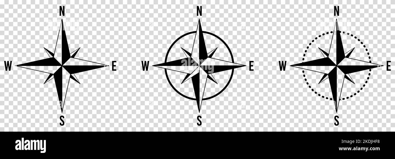 Compass Icons. Design for web and mobile app. Vector illustration ...