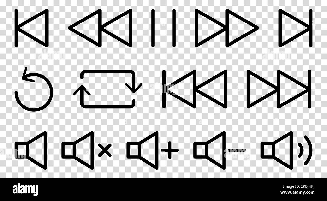 Music playlist vector on Black and White Stock Photos & Images - Alamy