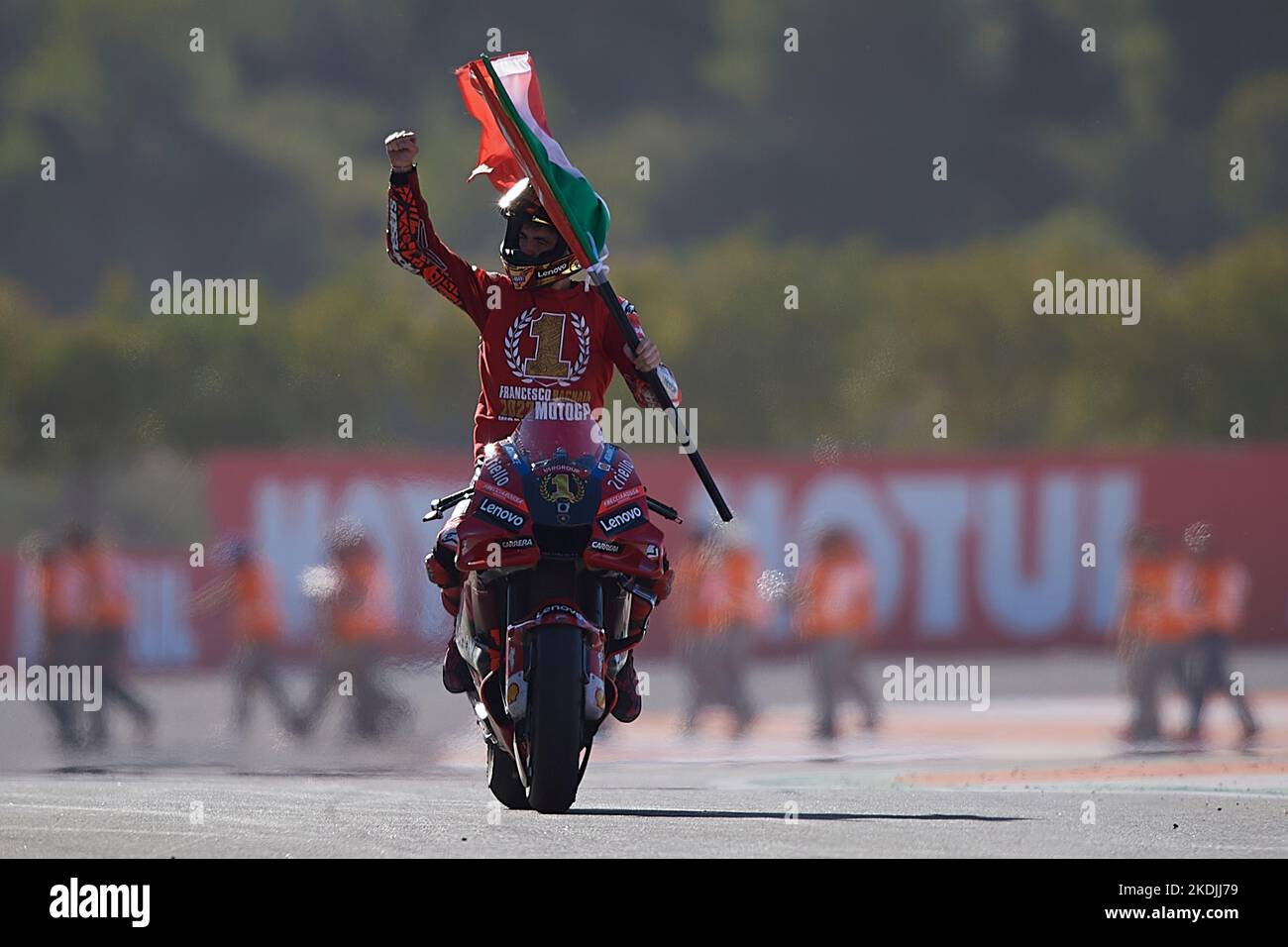 Valencia, Spain. 6th Nov, 2022. Francesco Bagnaia of Ducati Lenovo Team ...
